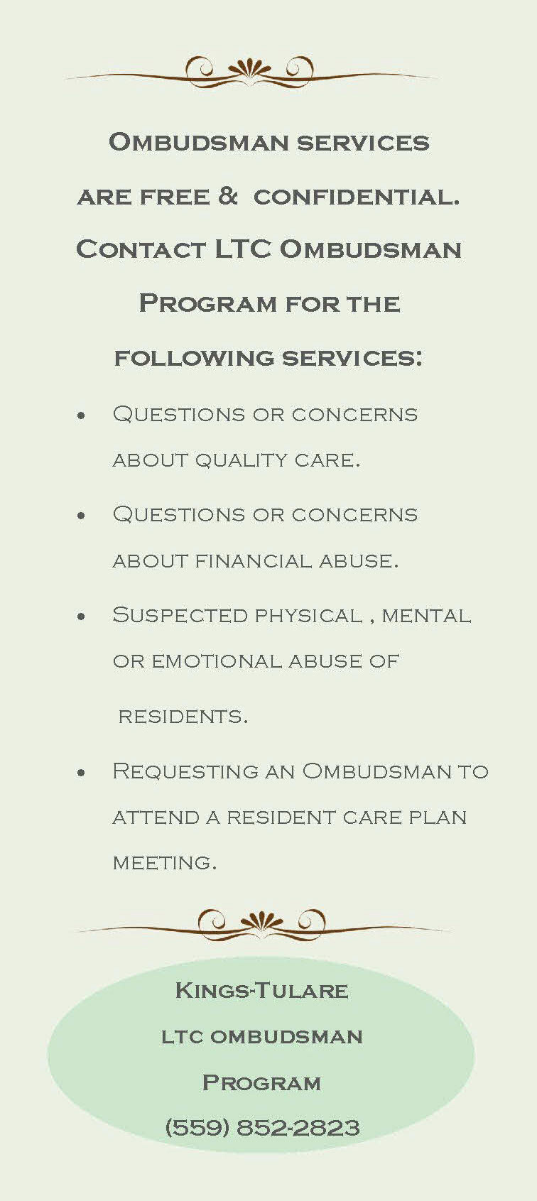 Ombudsman Program | Programa de Ombudsman – Kings County Commission On ...