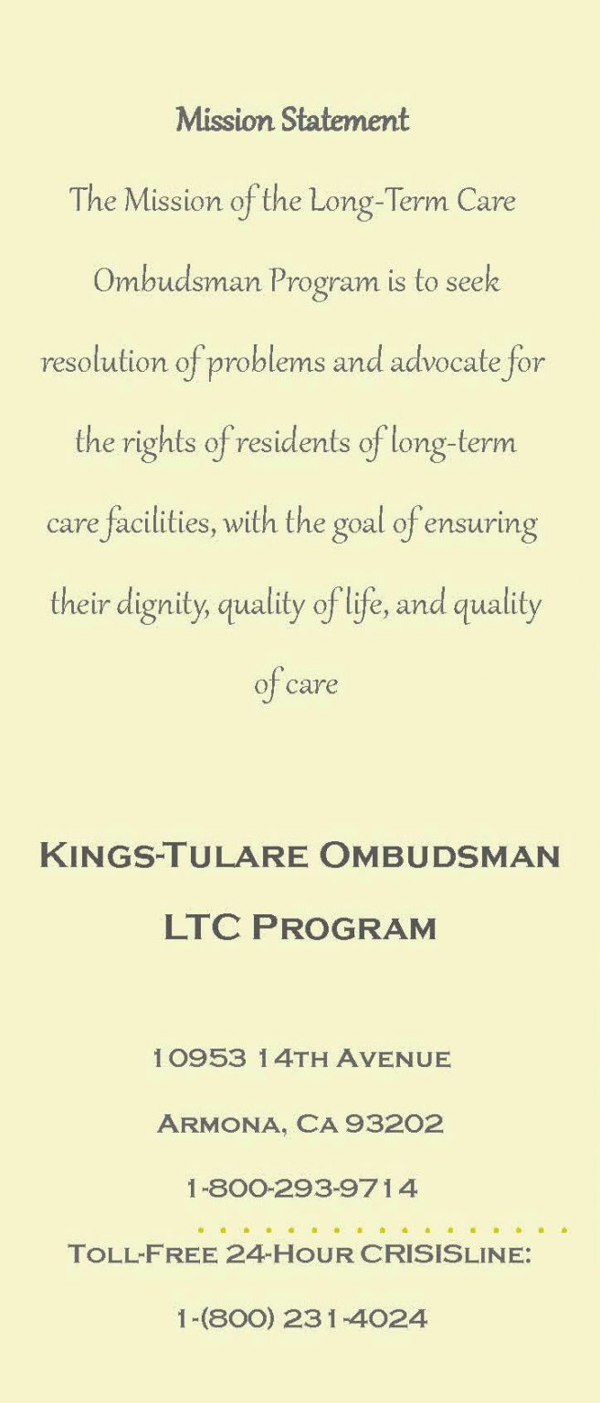 Ombudsman Program | Programa de Ombudsman – Kings County Commission On ...